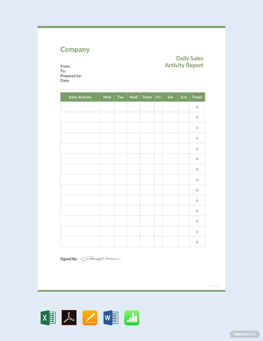 Daily Sales Activity Report Template Google Docs Google Sheets Daily Sales Activity Report Template Google Docs Google Sheets
