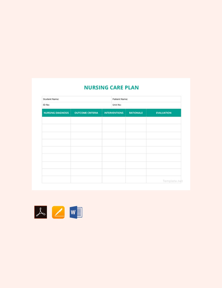13+ Patient Care Plan Templates - PDF, Docs