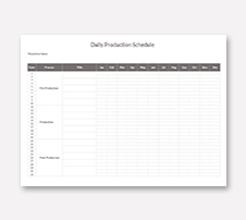 Film Production Schedule Template in Microsoft Word | Template.net