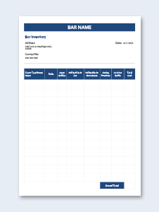 Sample Inventory List Template in Microsoft Word | Template.net