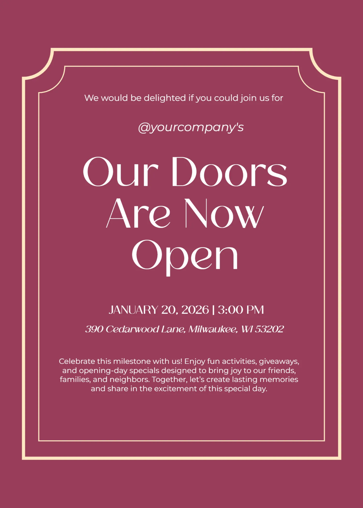 Free Office Opening Invitation Card Template To Edit Online Free Office Opening Invitation Card Template To Edit Online