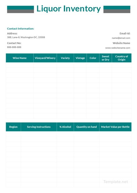 Free Business Inventory Template: Download 48+ Inventory in Word, Excel ...