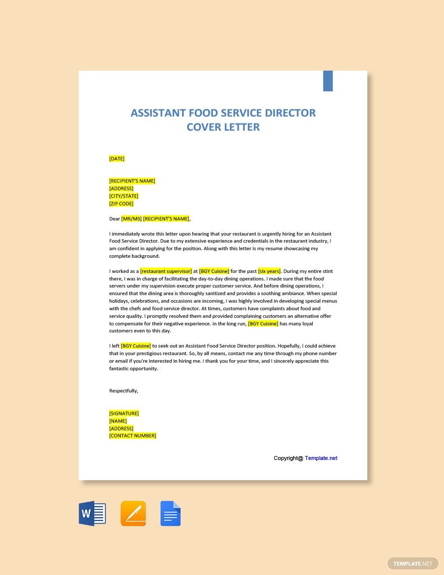 Child Care Assistant Director Cover Letter Template Google Docs Word Child Care Assistant Director Cover Letter Template Google Docs Word