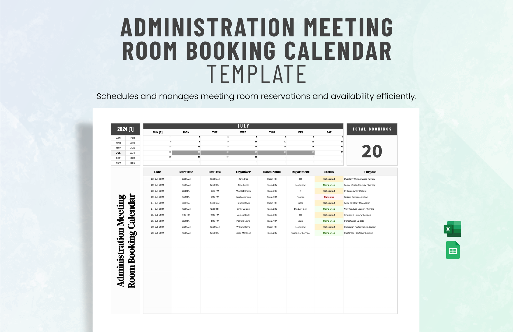 Page 8 Google Sheets Templates FREE Download Template
