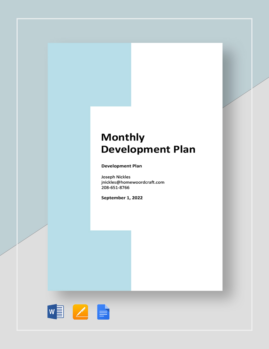 Monthly Marketing Plan Template - Google Docs, Word | Template.net