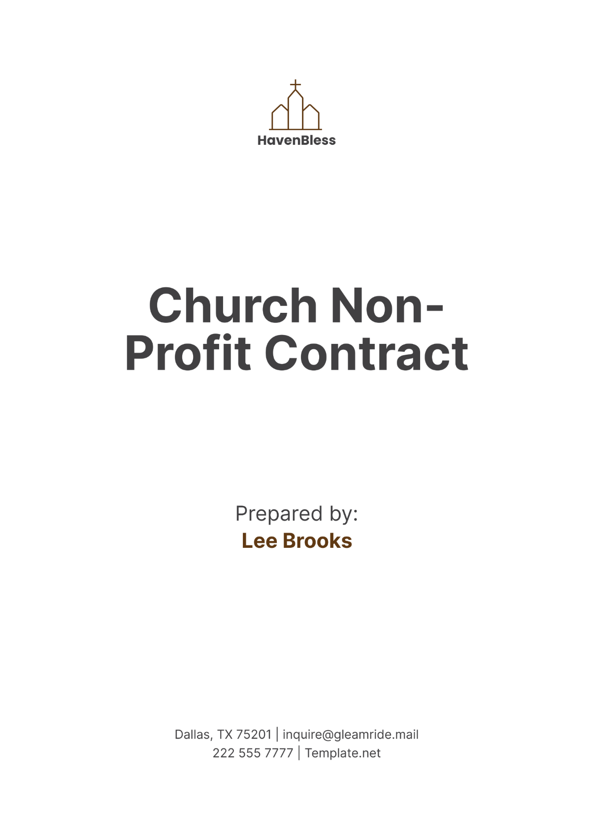Free Church Non Profit Contract Template To Edit Online Free Church Non Profit Contract Template To Edit Online