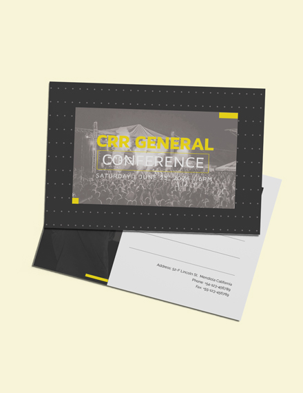 Free Event Postcard Template