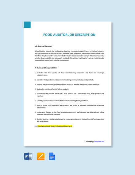 FREE Internal Auditor Appointment Letter Template - Word | Google Docs ...