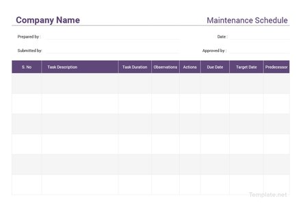 Electrical Preventive Maintenance Schedule Template: Download 128 ...