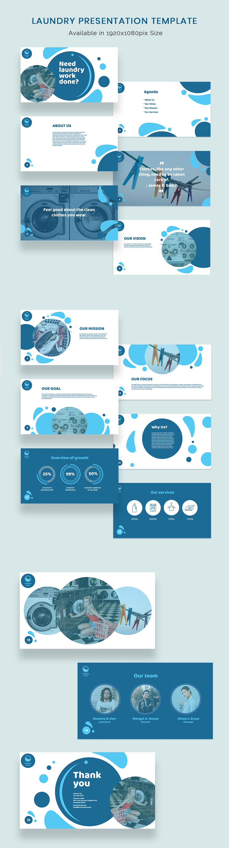 Laundry Presentation Template - Illustrator, Apple Keynote, PowerPoint ...