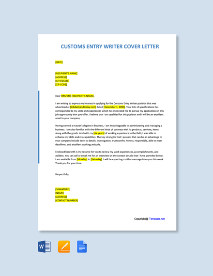 Script Writer Cover Letter Template - Google Docs, Word | Template.net