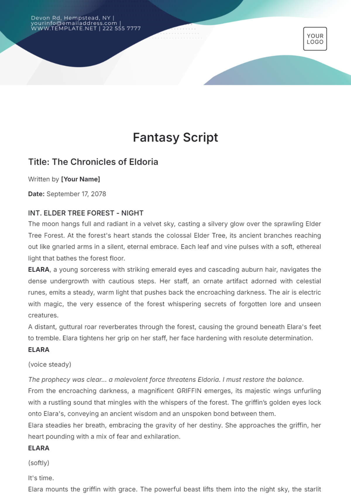 Free Talk Show Script Template To Edit Online