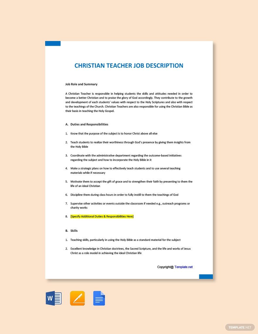 FREE Christian Teacher Template Download In Word Google Docs PDF free-christian-teacher-template-download-in-word-google-docs-pdf
