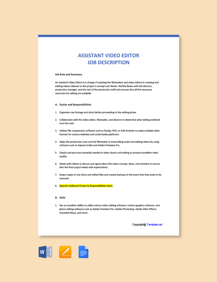 Associate Editor Job Description Associate Editor @ EBSCO Information