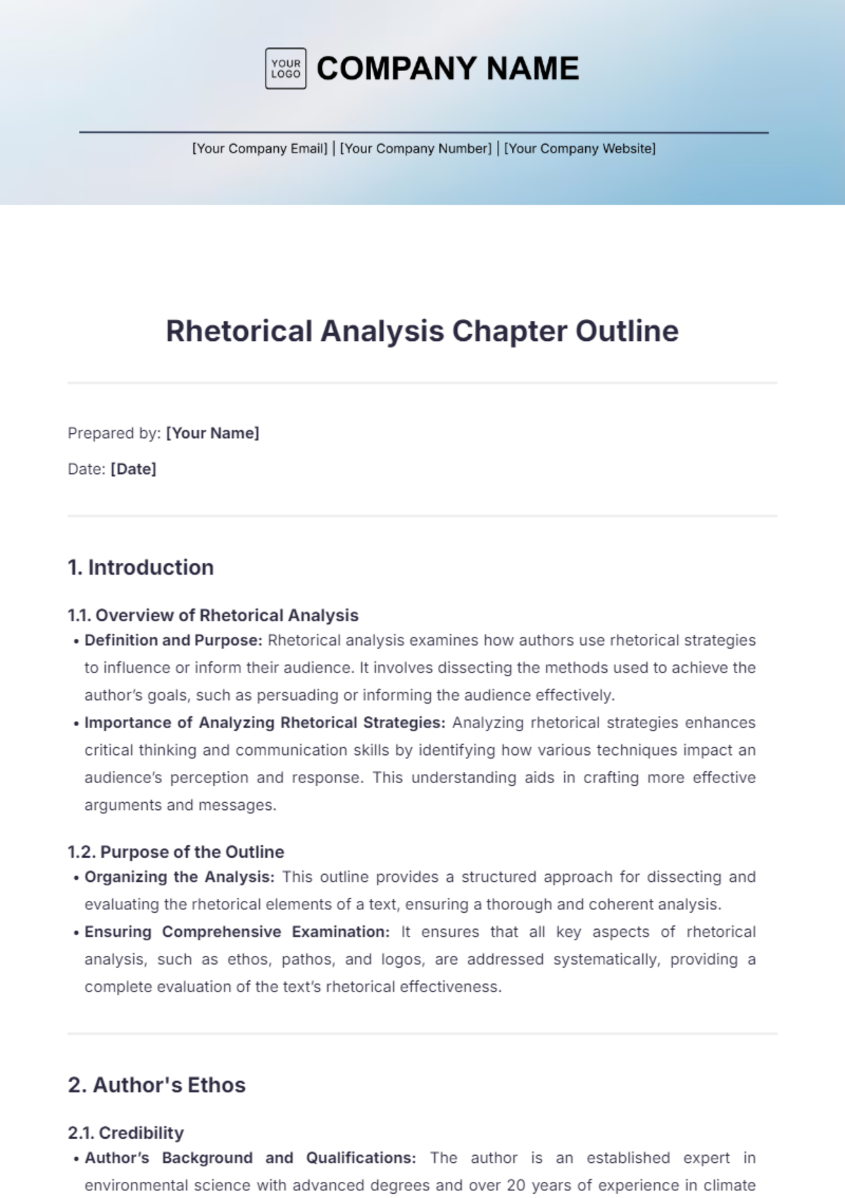 Free Rhetorical Analysis Chapter Outline Template To Edit Online Free Rhetorical Analysis Chapter Outline Template To Edit Online