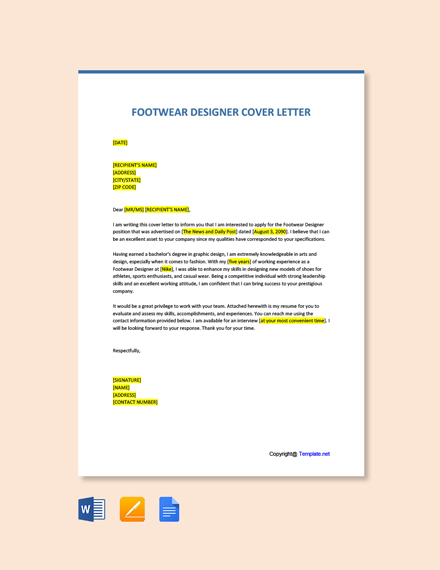 Free Drafter Designer Cover Letter Template - Google Docs, Word ...