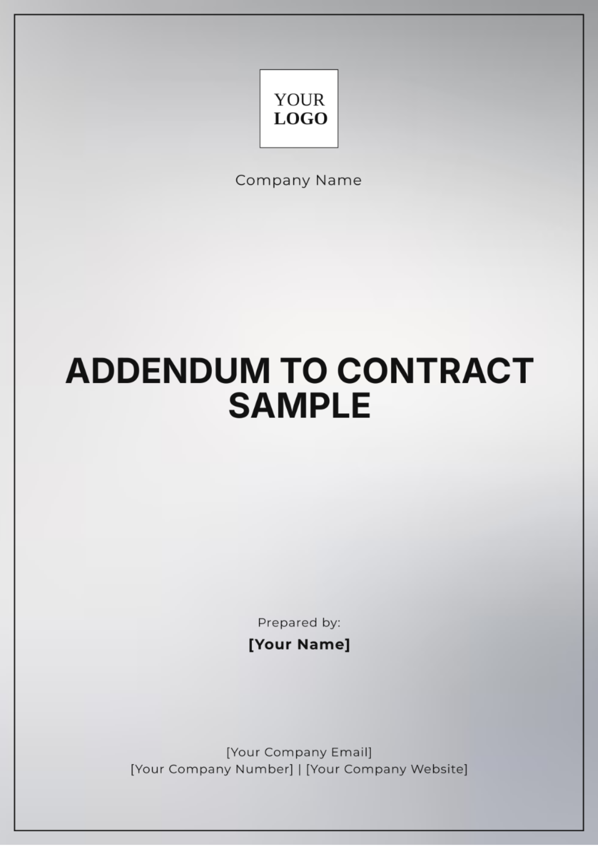 Free Addendum To Contract Sample Template To Edit Online