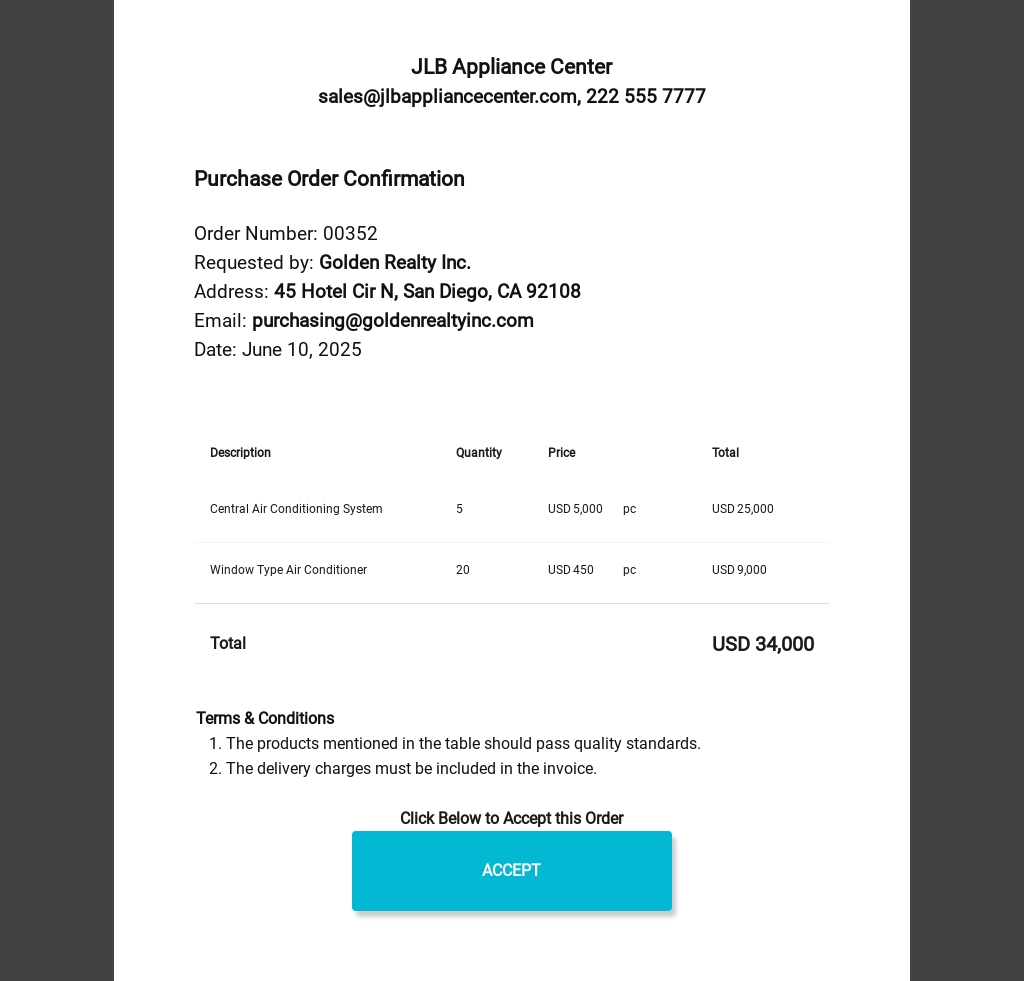 FREE Customer Order Confirmation Template - PDF | Word (DOC) | Excel | Apple (MAC) Pages | Apple ...