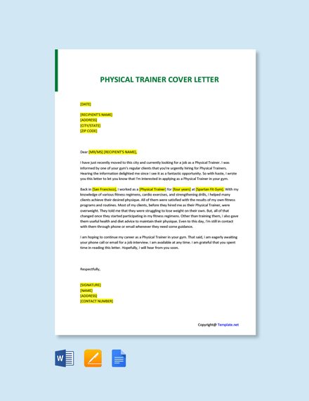 Corporate Trainer Cover Letter Template in Google Docs, Word | Template.net