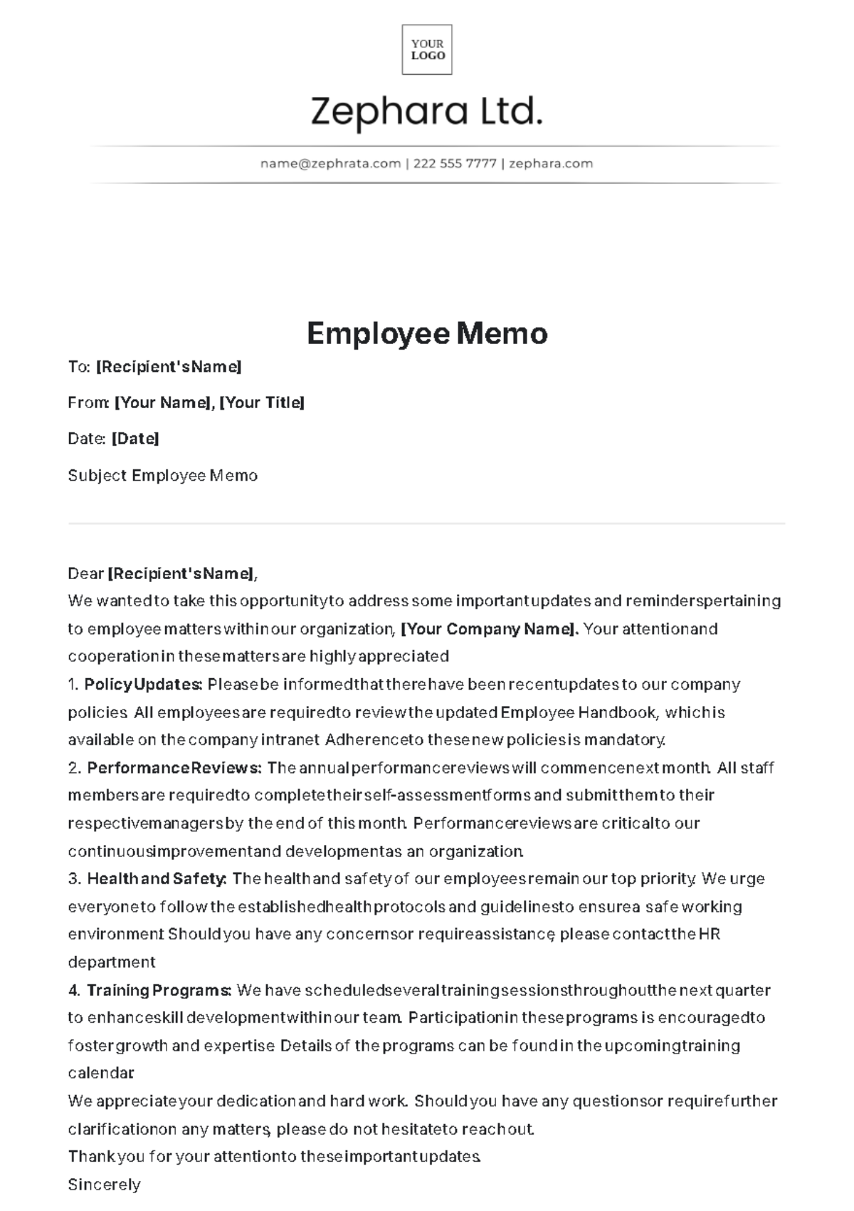 FREE Memo Templates Interoffice Memorandum Format – Discover Effective ...