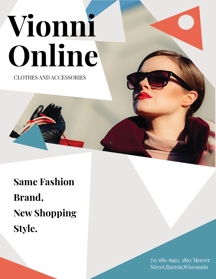 Free Online Store Open Announcement Flyer Template | Template.net