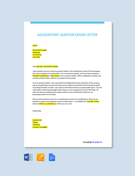 FREE Internal Auditor Appointment Letter Template - Word | Google Docs ...