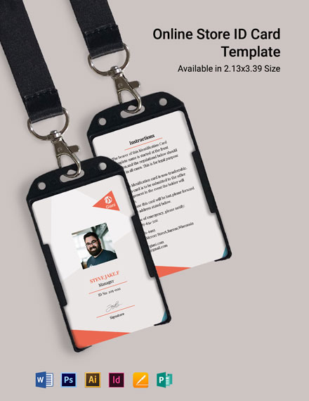 Optical Store ID Card Template - Download in Illustrator, PSD ...