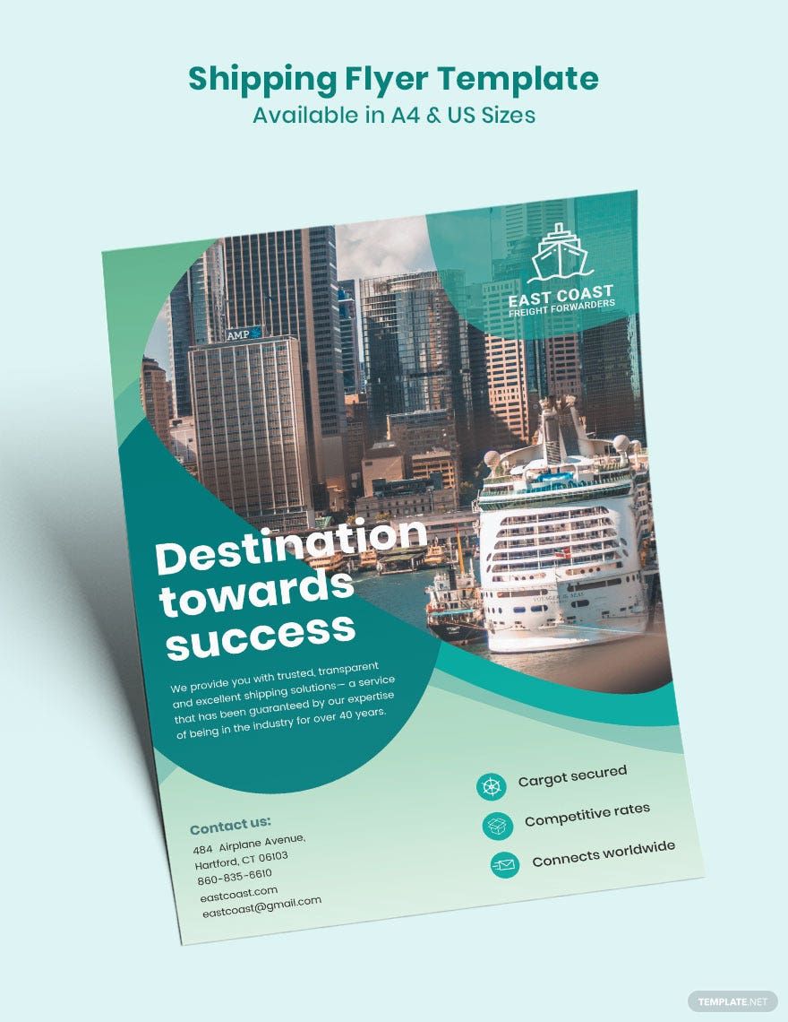 Shipping Flyer Template Download In Word Google Docs Illustrator