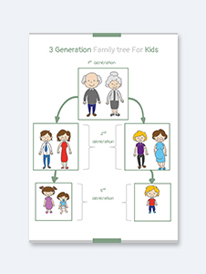 Kid Friendly Family Tree Template in Microsoft Word | Template.net