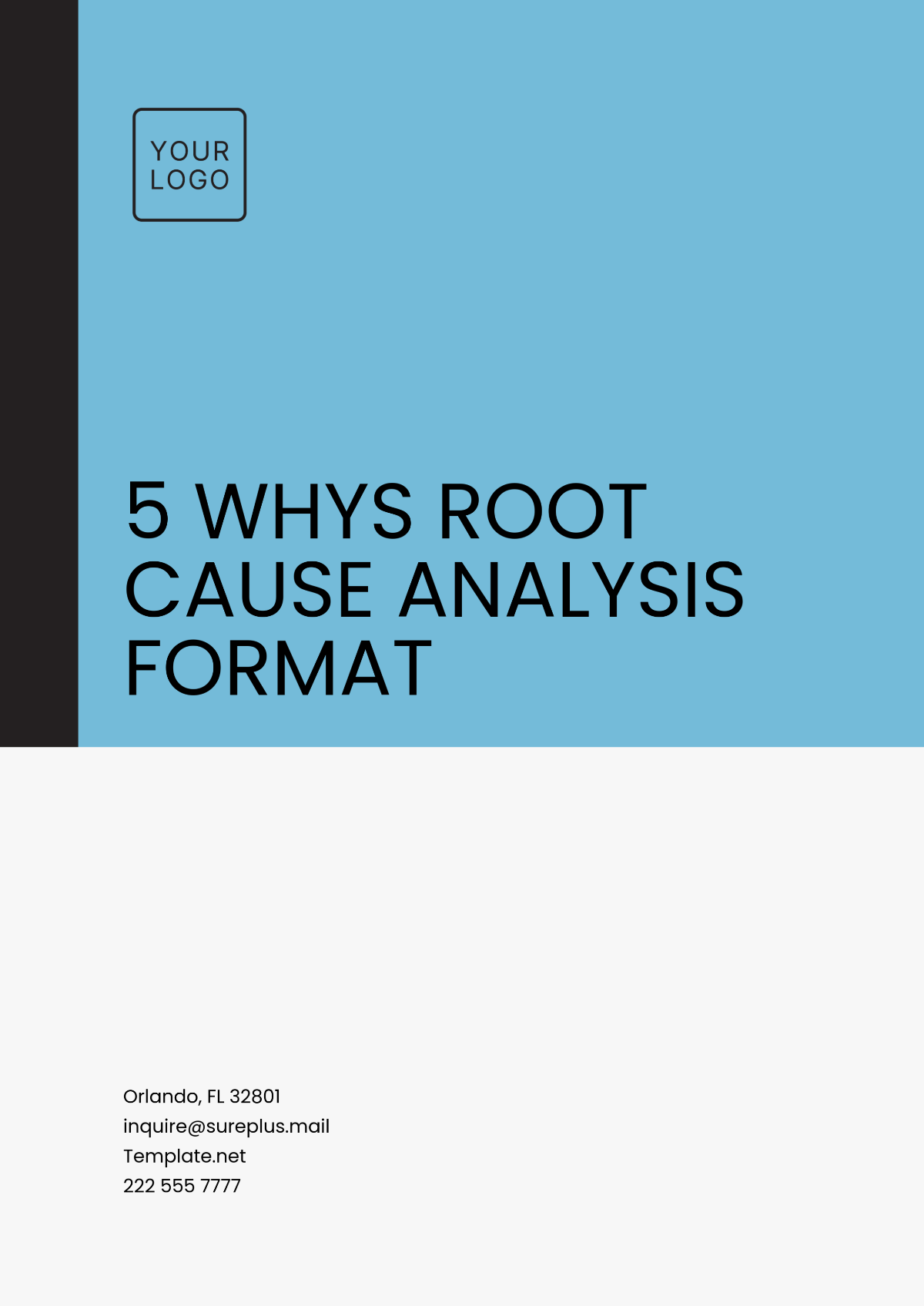 Free Root Cause Analysis Templates Editable And Printable Free Root Cause Analysis Templates Editable And Printable