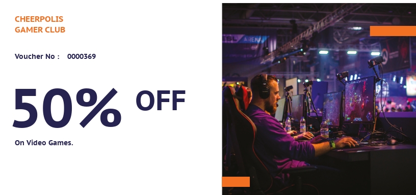Free Gaming Company Voucher Template