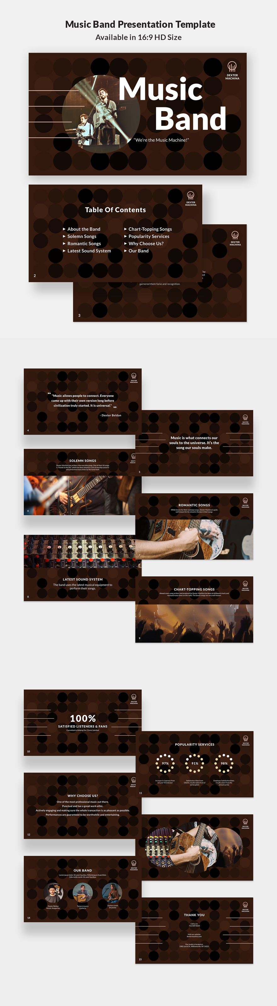 Music Band Presentation Template - Google Slides, Illustrator, Apple ...
