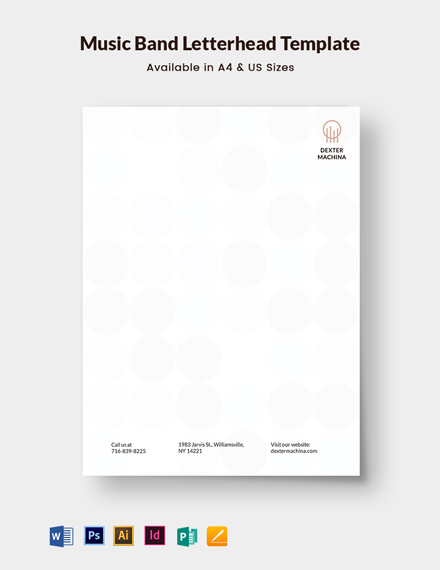 Music Company Letterhead Template - Google Docs, Word | Template.net