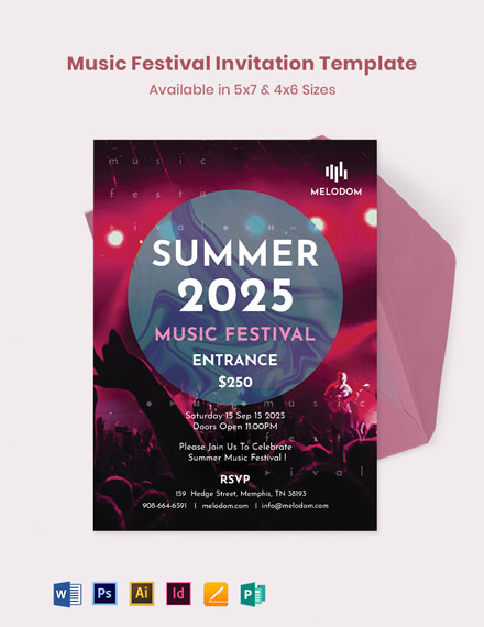 Free DJ Music Party Invitation Template - Illustrator, Word, Outlook ...