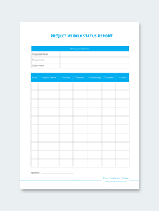 Team Weekly Status Report Template in Microsoft Word | Template.net