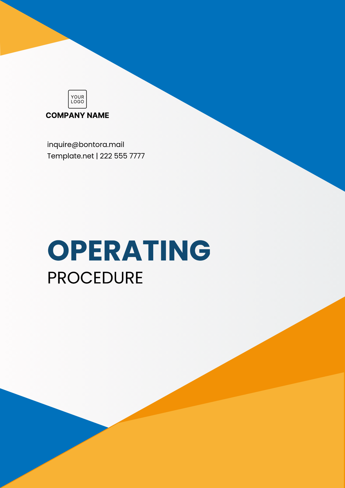 Free Manufacturing Standard Operating Procedure Template To Edit Online