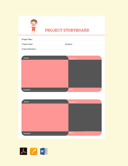 Kid's Storyboard Template - Download in Word, PDF, Apple Pages ...