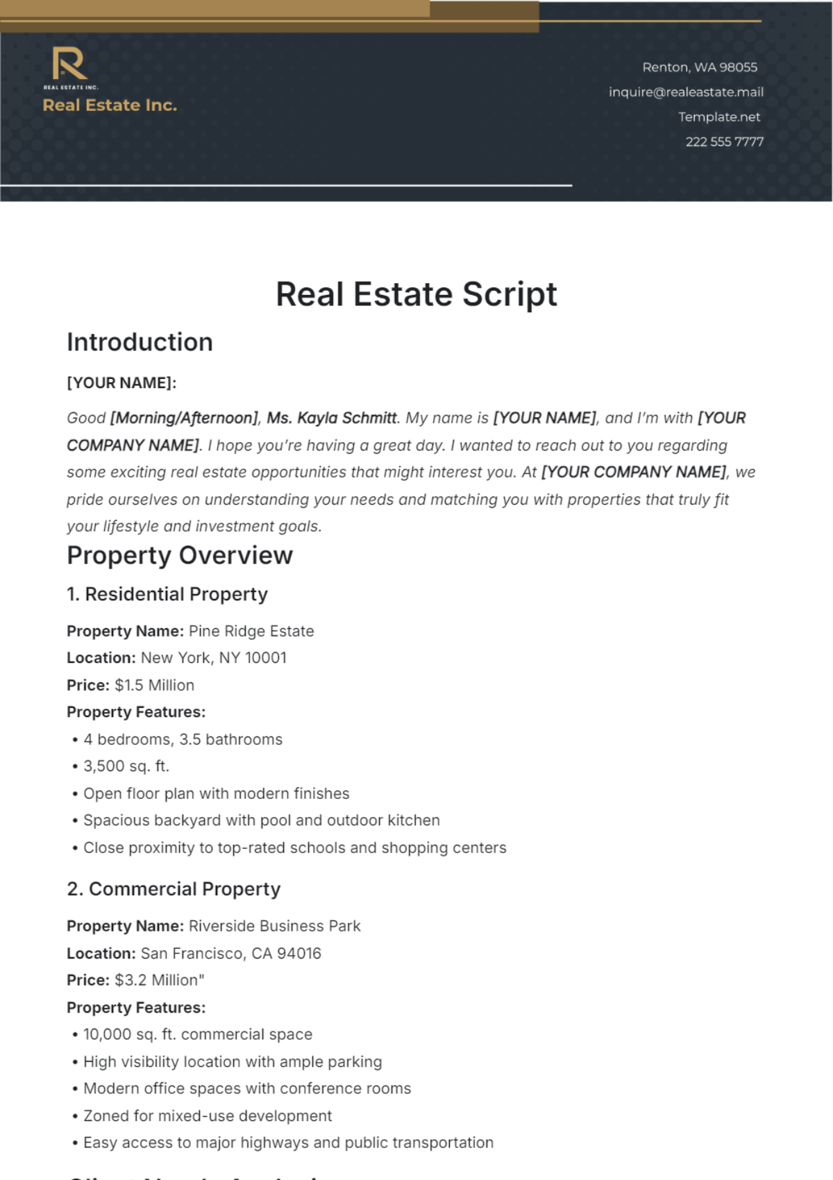 Free Talk Show Script Template To Edit Online