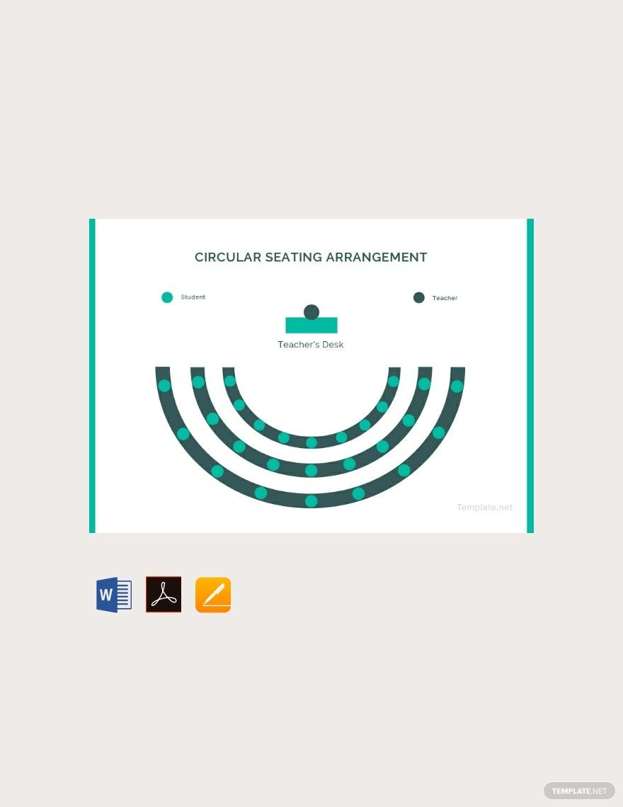 Classroom Seating Chart Google Docs Templates Design Free Download 