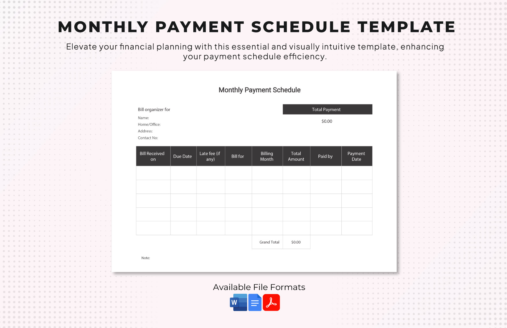 Free Editable Schedule Templates In Word To Download Free Editable Schedule Templates In Word To Download