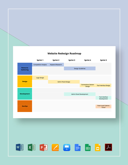 FREE Sample Website Roadmap Template - PDF | Word (DOC) | Excel | Apple ...