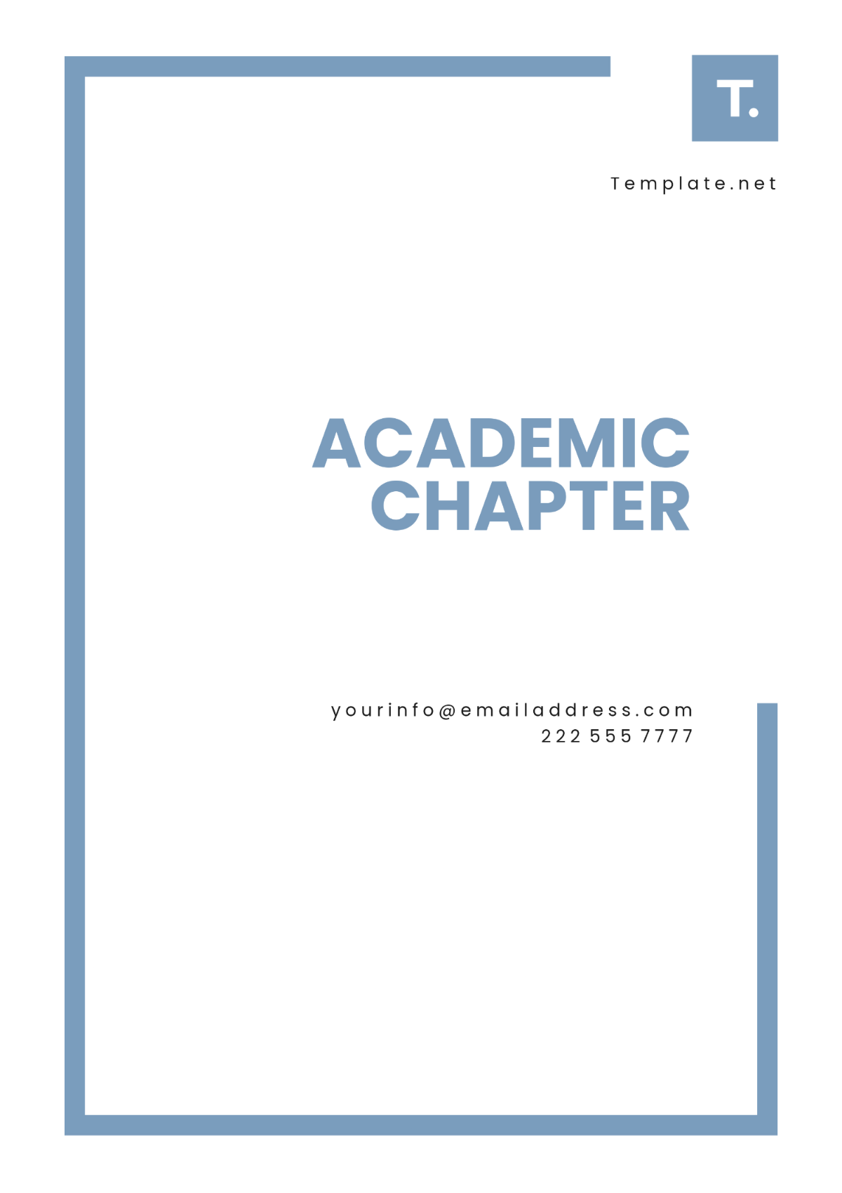 Free Chapter Templates To Edit Online Print Free Chapter Templates To Edit Online Print