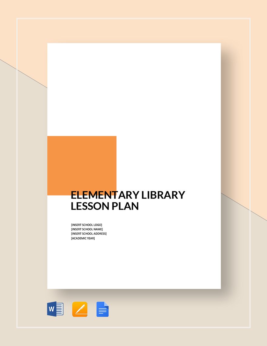 Elementary Lesson Plan Adobe PDF Free Download Template 