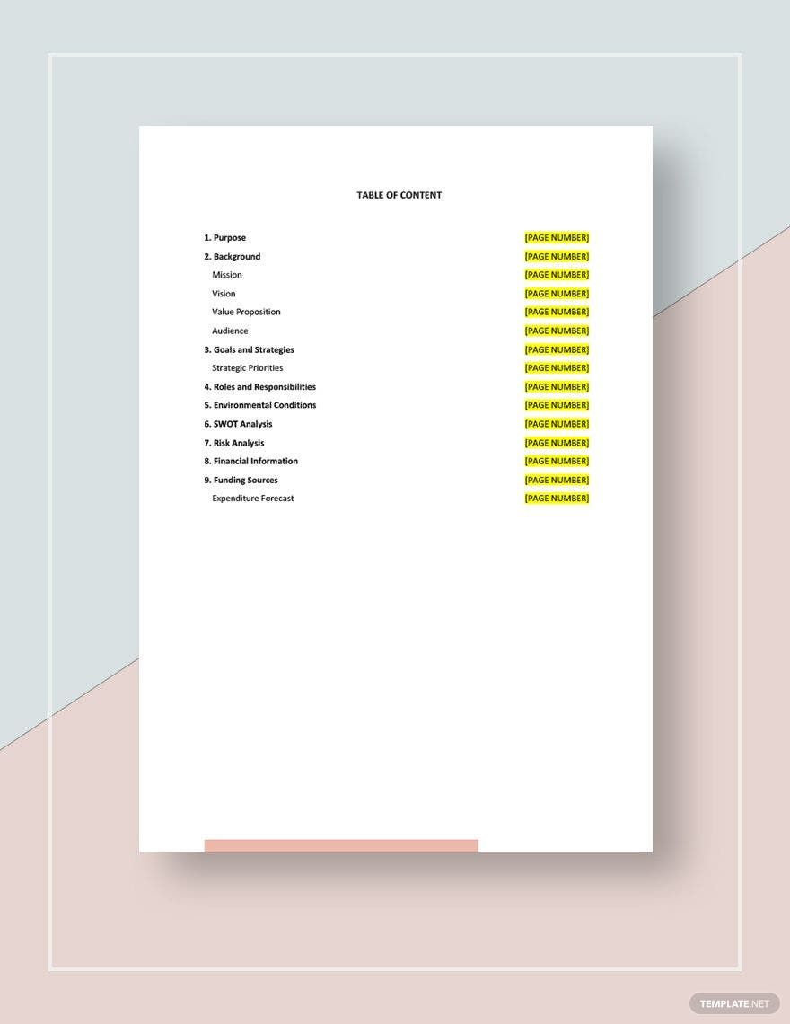 Event Planning Business Plan Template - Google Docs, Word, Apple Pages ...