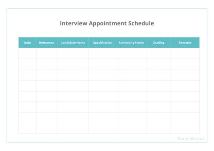 Free Doctor Appointment Schedule Template in Microsoft Word, Apple ...