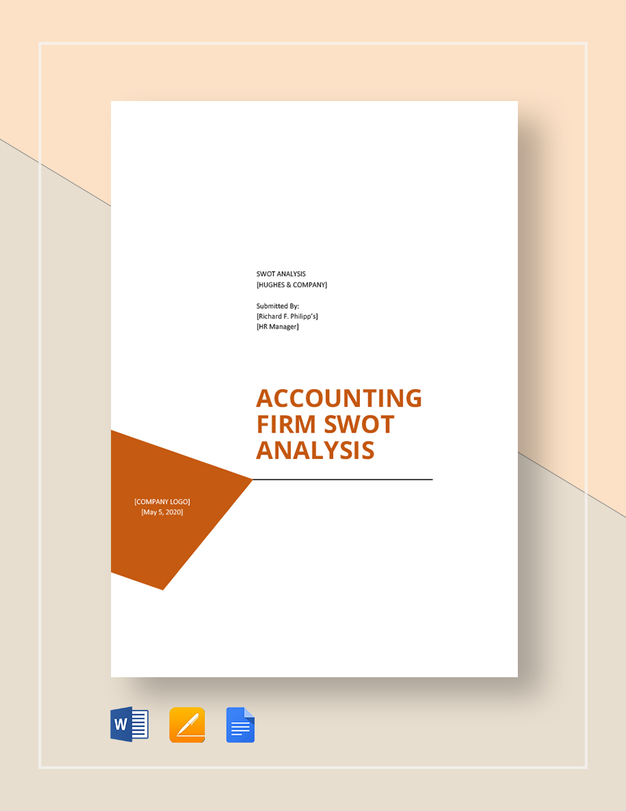 Accounting Firm SWOT Analysis Template - Google Docs, Word, Apple Pages ...
