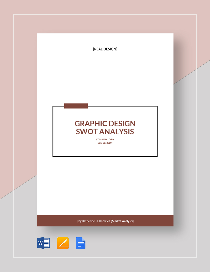 Graphic Design Swot Analysis Template - Google Docs, Word, Apple Pages ...