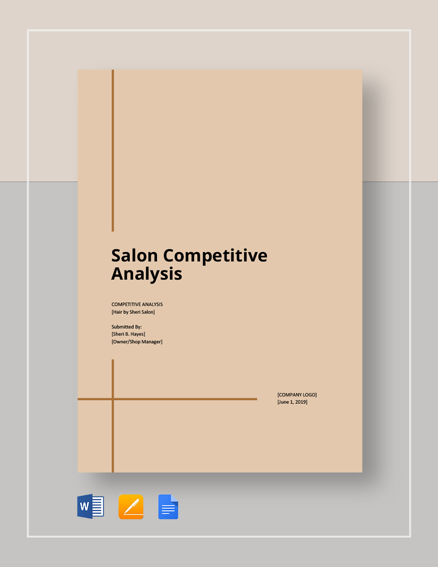 Salon competitive analysis template - Google Docs, Word, Apple Pages ...