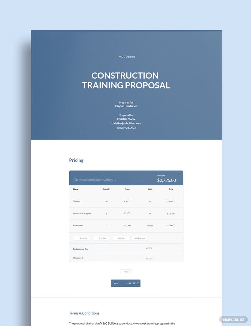 One Page Sales Proposal Template Google Docs Word Apple Pages Template
