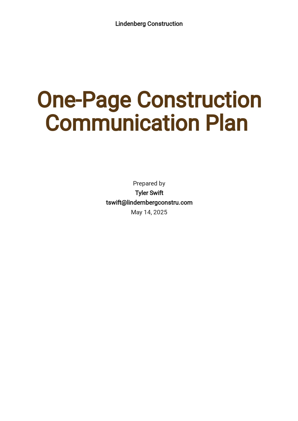 Sample IT One Page Business Plan Template - Google Docs, Word, Apple ...